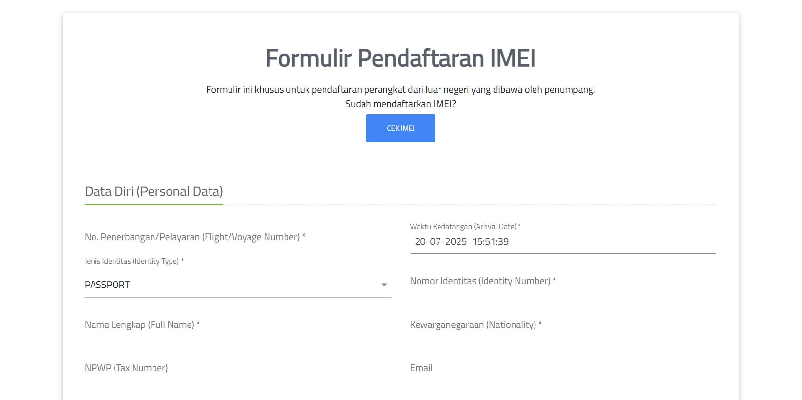 Cara Daftar IMEI HP Secara Online dan Bea Cukai, Segini Biayanya